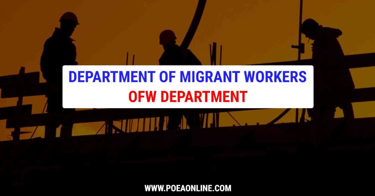 Department of Migrant Workers (DMW) Philippines | POEA Online